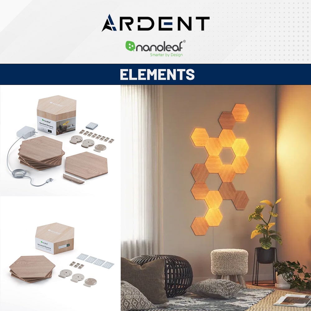 Nanoleaf Elements Wood Look Light Panels – Gear Up! Store